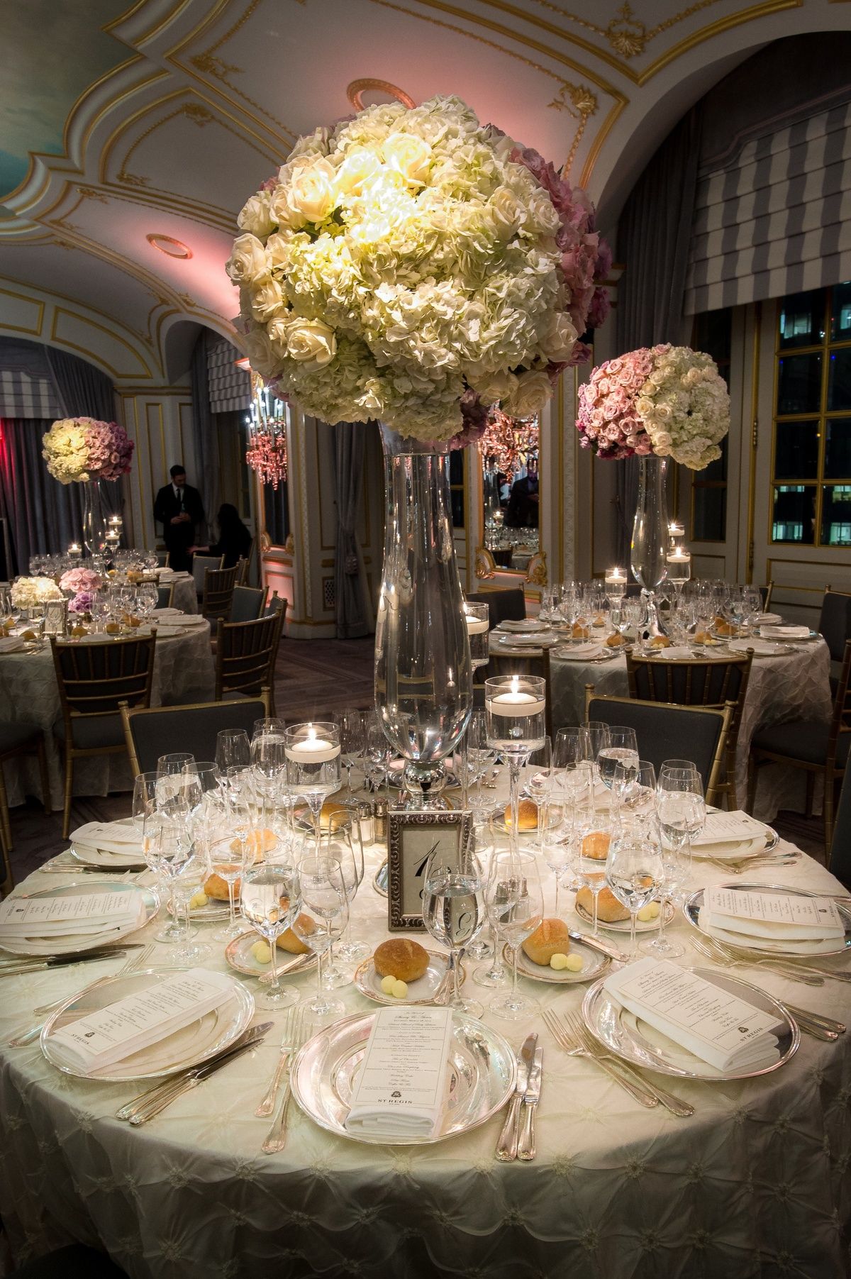 St_Regis_NYC_Wedding_Table_Centerpieces | Bride & Blossom