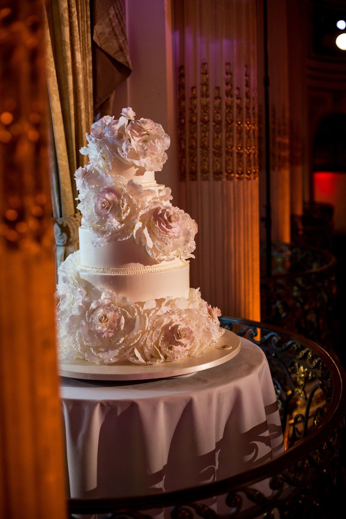 Plaza Hotel NY Fred Marcus Studio Floral Wedding Cake | Bride & Blossom