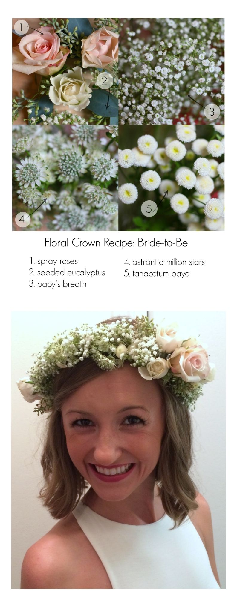 Floral Crown Recipe for Bride | Bride & Blossom