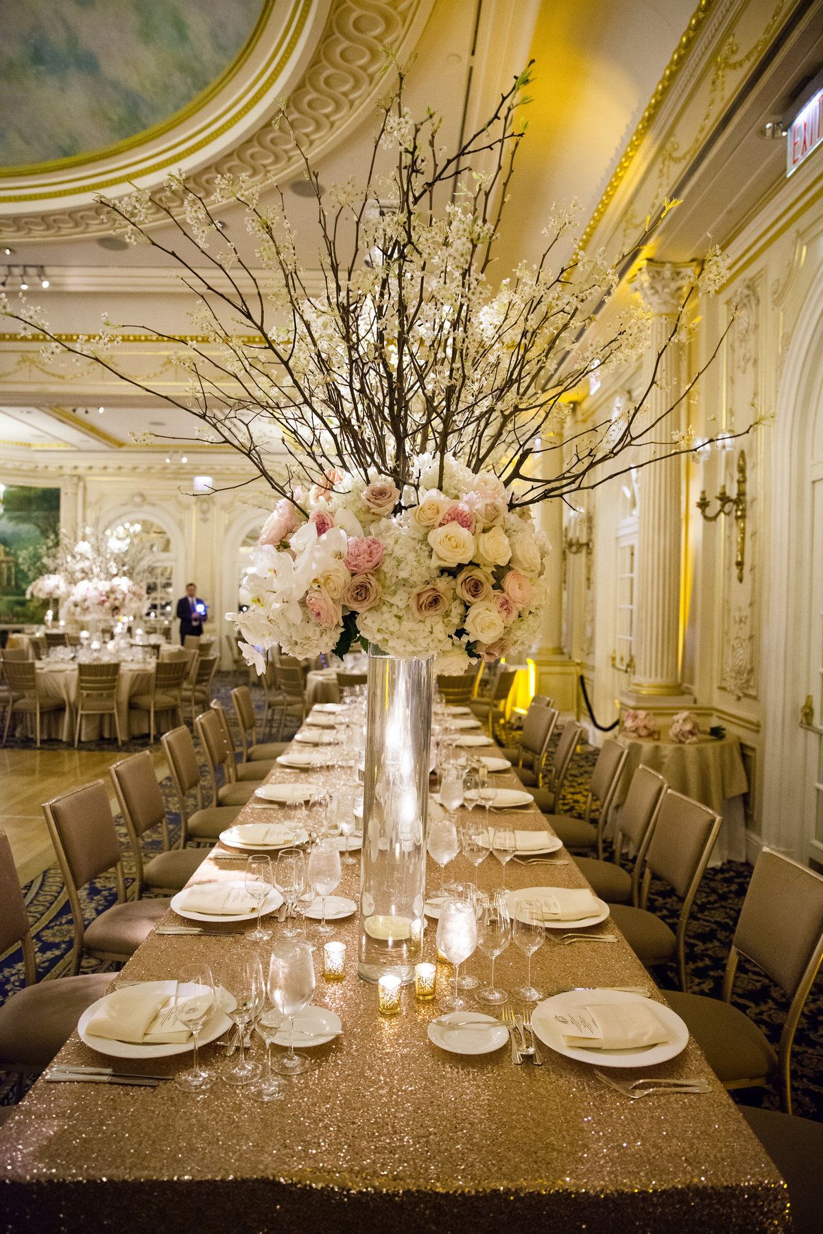 Reception High Centerpiece / Amanda and Thomas / JWM Essex House ...