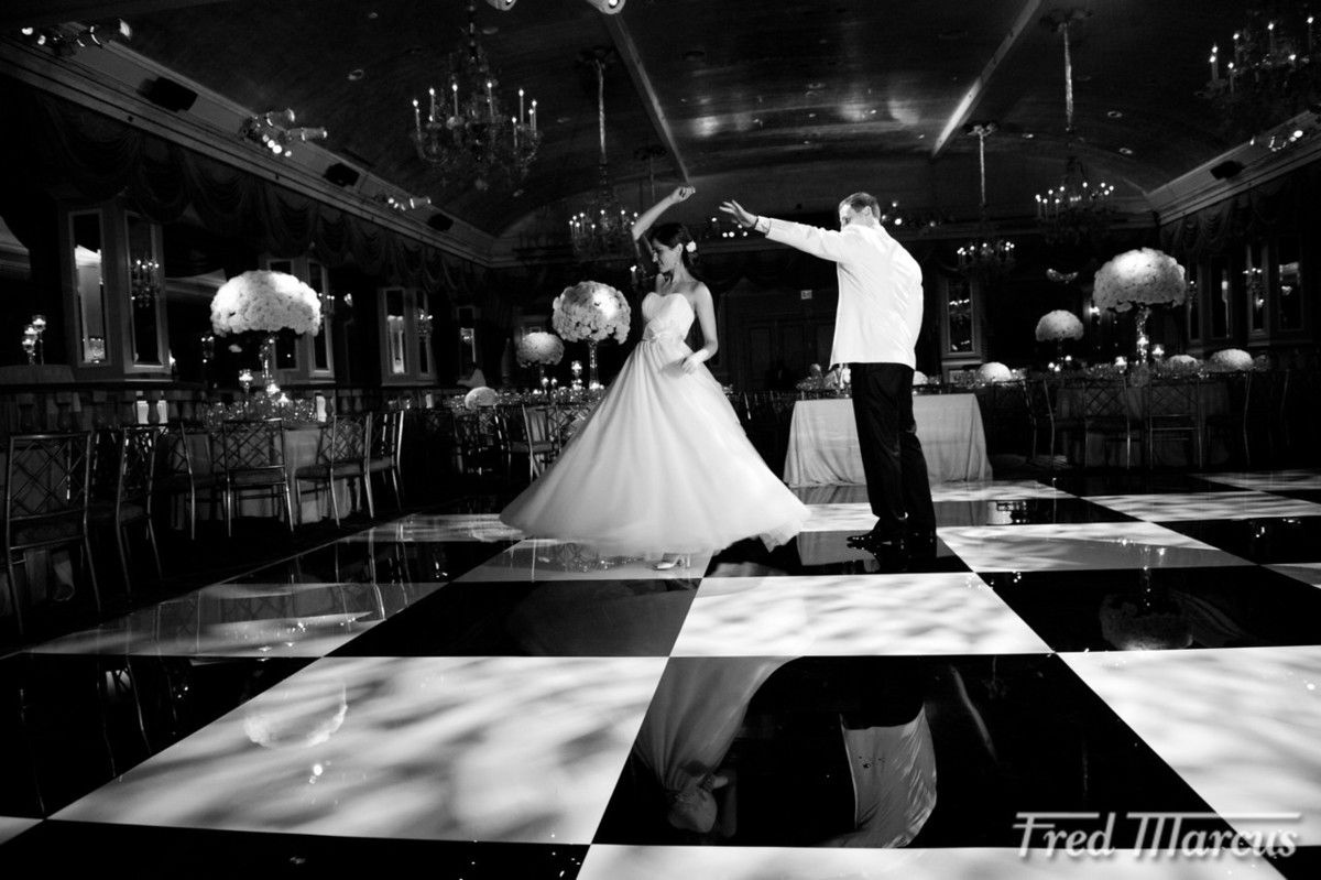 Lindsey & Greg – Cream Rose High Centerpiece and Dancefloor – Pierre ...