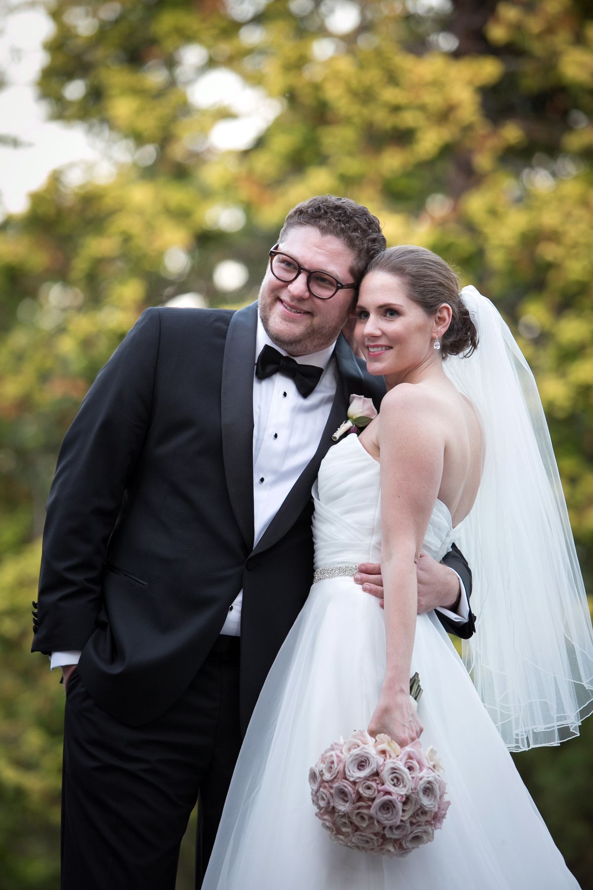 Lindsay & Aaron – Lavender Mentha Rose Bouquet – Castle on the Hudson ...