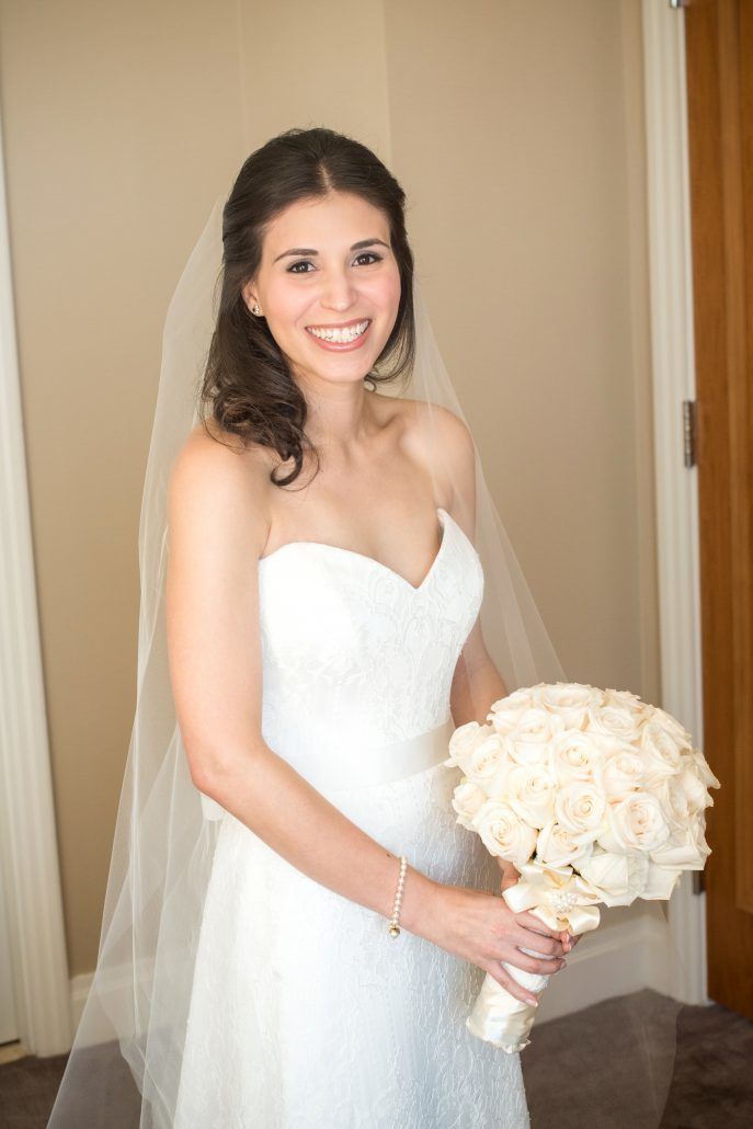 Liza and Jesse – Bride – Bridal Bouquet – Cream Rose Bouquet – Ritz ...