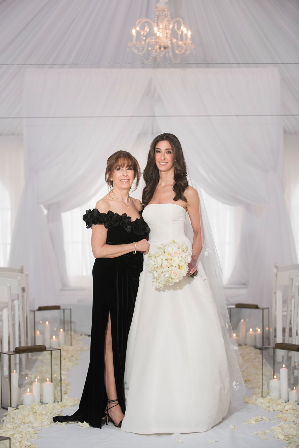 Danielle & Noah Wedding – Cold Spring Country Club NY – Draped Chuppah ...
