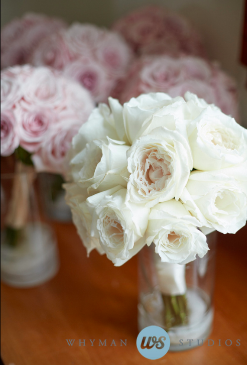 Leah & Michael – Princess Miyuki Garden Rose Bouquet Esther Rose ...