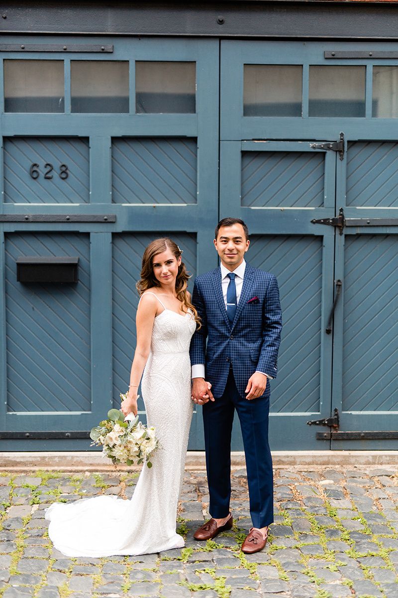 Emily & Daring Wedding – Battello Jersey City NJ – Dahlia Silver Dollar ...