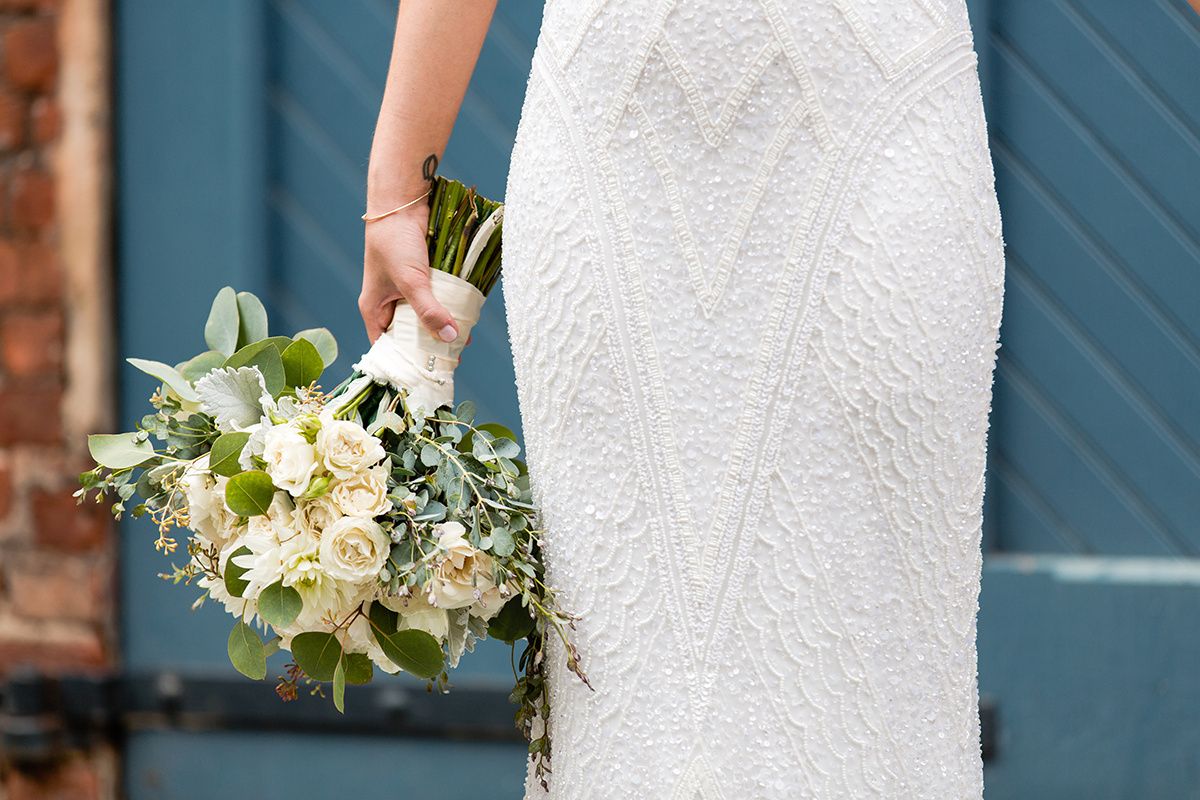 Emily & Daring Wedding – Battello Jersey City NJ – Dahlia Silver Dollar ...