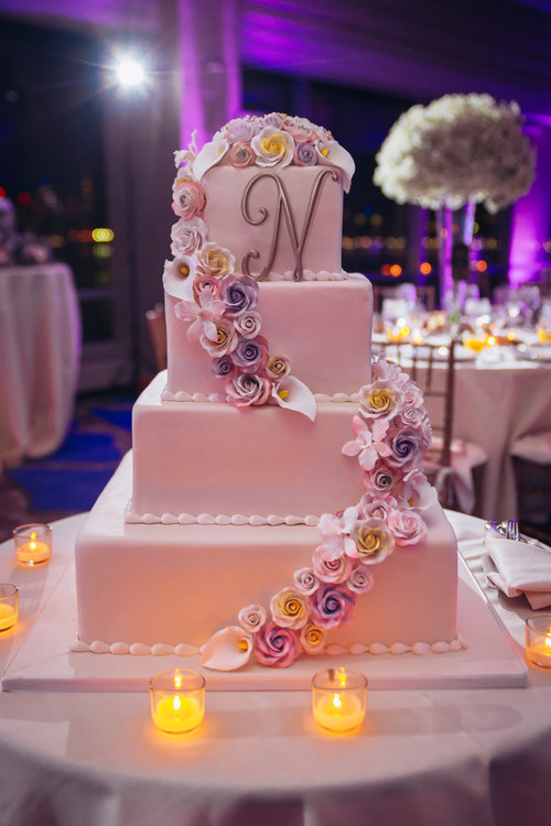 Rosa and Alex Wedding – Wedding Cake – Hyatt Regency Jersey City NJ ...