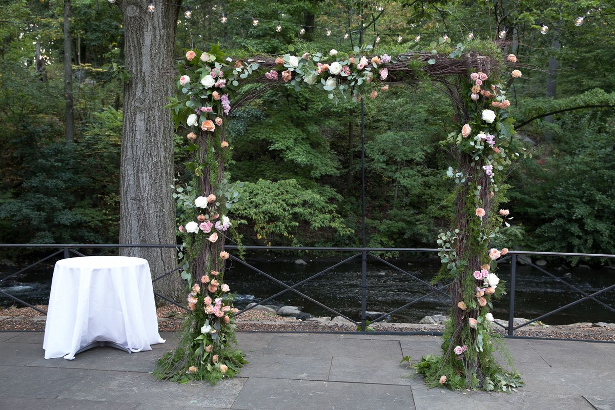 Kat & Ryan Wedding – Ceremony Arch – Stone Mill at New York Botanical ...