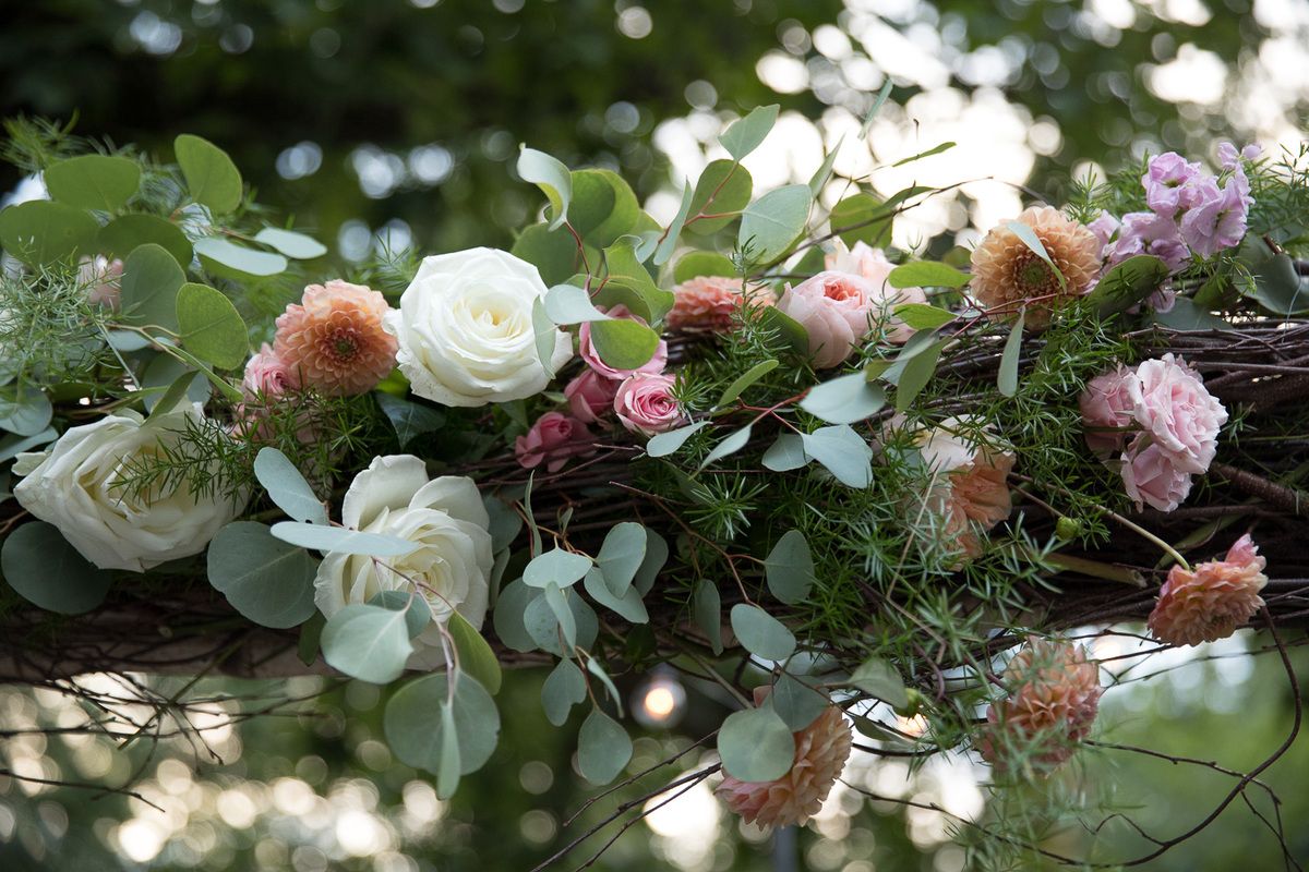 Kat & Ryan Wedding – Ceremony Arch Detail – Stone Mill at New York ...