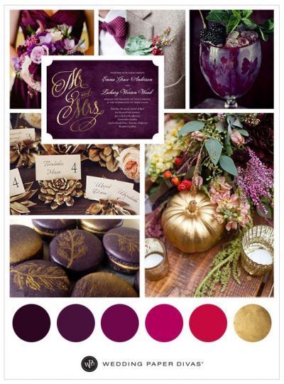 Fall Jewel Tone Wedding Colors – via pinterest.com | Bride & Blossom