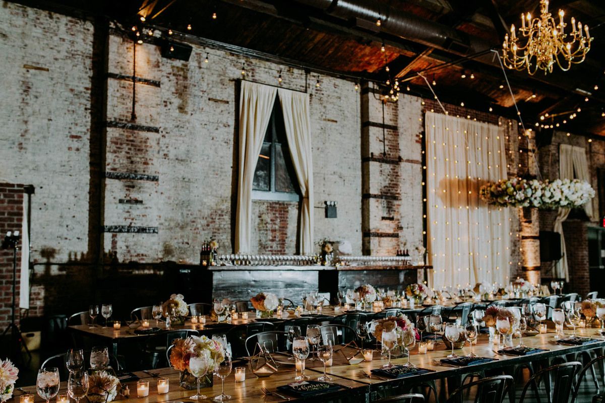 Ashley & Tiffany Wedding – Dinner Reception – Green Building Brooklyn ...