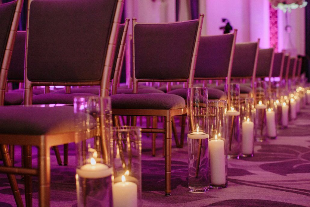 Jessica & Bernard Wedding – Aisle Candles – St. Regis – By Samm Blake ...