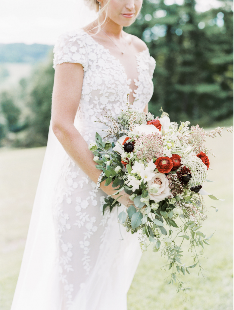 Kate & Chase Wedding – Bridal Bouquet – Mansion at Natirar – by Sally ...